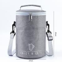 China Adjustable Shoulder Strap Insulated Reusable Lunch Bag for Women Allover Print Food for sale