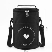 China Adjustable Shoulder Strap Insulated Reusable Lunch Bag for Women Allover Print Food for sale