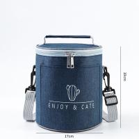 China Adjustable Shoulder Strap Insulated Reusable Lunch Bag for Women Allover Print Food for sale