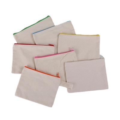 China Bag Organization Made Easy with Customized Logo Natural Cotton Canvas Jewelry Pouches for sale