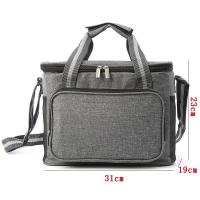 China Food Preservation Waterproof Lining Insulated Women's Meal Prep Bento Lunch Bag Tote with Custom Logo Print for sale