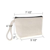 China Bag Organization Made Easy with Customized Logo Natural Cotton Canvas Jewelry Pouches for sale