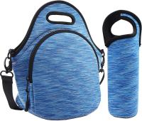 China 12.6x6.3x12.6 inches Insulated Thermal Lunch Box Tote Bag for Student School Neoprene for sale