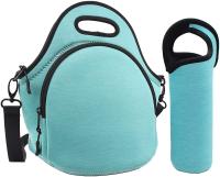 China 12.6x6.3x12.6 inches Insulated Thermal Lunch Box Tote Bag for Student School Neoprene for sale