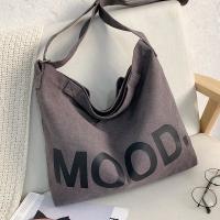China Customized Logo Simplicity Large Capacity Women's Tote Bag with Zipper in Fabric Canvas for sale