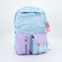 China Beautiful Fashionable Custom Canvas Backpack Bag for Girls Back to School Fashionable for sale