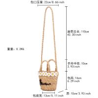 China Summer Vacation Straw Beach Tote Bags with Custom Logo Accepted and Cartoon Pattern for sale