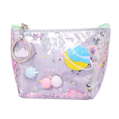 China Trendy Style Cotton Canvas Zipper Travel Pouch Makeup Cosmetic Bag with Solid Pattern for sale