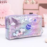 China Trendy Style Cotton Canvas Zipper Travel Pouch Makeup Cosmetic Bag with Solid Pattern for sale