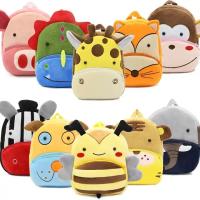 China Custom 3D Cartoon Plush Children Backpacks Cute Cartoon Style for Animal Children for sale