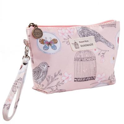 China Makeup Cosmetic Bag Custom Logo Plain Canvas Toiletry Pouch Cotton Cosmetic Bags for sale
