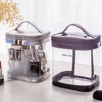 China Convenient Bag for Cosmetics Waterproof Clear Transparent Beauty Travel Makeup Bag for sale