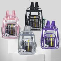 China Newest Fashionable Customized Color Clear PVC Backpack for Outdoor School Activities for sale