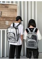 China Newest Fashionable Style Backpack Transparent PVC Waterproof Unisex School Bags 3PCS Set for sale