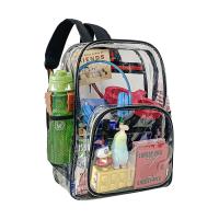 China Multi-Pocket Transparent School Backpack Bag with Custom Logo and Waterproof Function for sale
