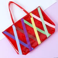 China Wholesales Online Shopping Large Pvc Tote Beach Bag with Custom Logo Accepted for sale