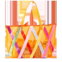 China Wholesales Online Shopping Large Pvc Tote Beach Bag with Custom Logo Accepted for sale