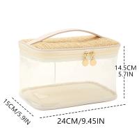 China 2024 Large Capacity PVC Portable Travel Toiletry Bag Cosmetic Storage Bag for Fashion for sale