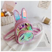 China Customized Logo Accepted 3D Rabbit Kids School Backpack Sequin Bag Cute Girl Bag for sale