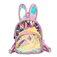 China Customized Logo Accepted 3D Rabbit Kids School Backpack Sequin Bag Cute Girl Bag for sale