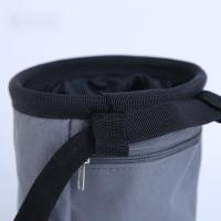 China Customized Color Open Closure Bouldering Chalk Bag Bucket for Rock Climbing Weightlifting for sale