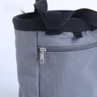 China Customized Color Open Closure Bouldering Chalk Bag Bucket for Rock Climbing Weightlifting for sale