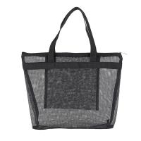 China Tote Mesh Makeup Travel Storage Wash Bag Large Capacity Portable Multi-Pocket Beach Bag Swimming Bag for sale