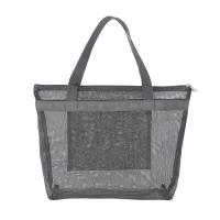 China Tote Mesh Makeup Travel Storage Wash Bag Large Capacity Portable Multi-Pocket Beach Bag Swimming Bag for sale