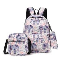 China Daily School Life 3-Piece Set Schoolbags for Teenage Girls Cute Print Women Backpack for sale