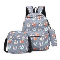 China Daily School Life 3-Piece Set Schoolbags for Teenage Girls Cute Print Women Backpack for sale