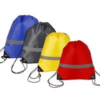 China String Closure Custom Logo 210D Polyester Drawstring Backpack Bag for Traveling for sale