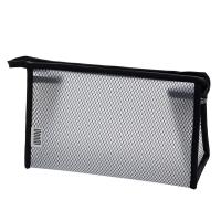 China Newest Fashionable Mesh Cosmetic Makeup Bag Case Holder with Custom Logo Accepted for sale