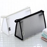 China Newest Fashionable Mesh Cosmetic Makeup Bag Case Holder with Custom Logo Accepted for sale