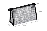 China Newest Fashionable Mesh Cosmetic Makeup Bag Case Holder with Custom Logo Accepted for sale