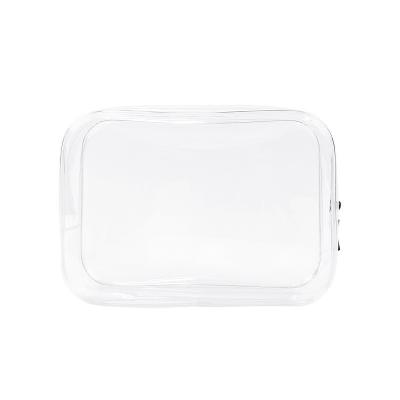China Pvc Zipper Toiletry Cosmetic Bag Custom Size Logo Clear Makeup Bag For Women Fashion Style for sale