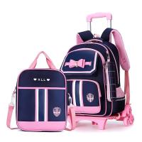 China 2021 Canvas Wheeled School Bag for Children and Teens Revolutionize Daily School Life for sale