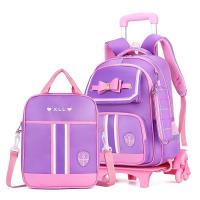 China 2021 Canvas Wheeled School Bag for Children and Teens Revolutionize Daily School Life for sale