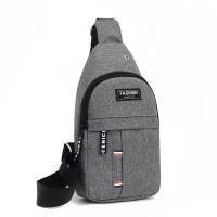 China Custom Logo Earphone Hole Men's Sling Bag for Daily Life and Sport in Versatile Style for sale