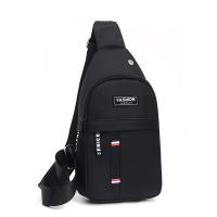 China Custom Logo Earphone Hole Men's Sling Bag for Daily Life and Sport in Versatile Style for sale