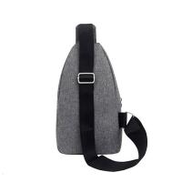 China Custom Logo Earphone Hole Men's Sling Bag for Daily Life and Sport in Versatile Style for sale