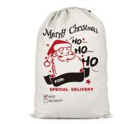 China Customized Color and Custom Logo Accepted Christmas Portable Canvas Bags Reusable for sale