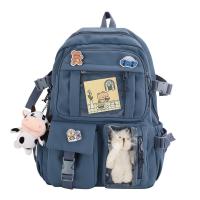 China Customized Color Korean Backpack Chinese Cute Fancy Kawai School Bags For High School Teenage Girl for sale
