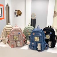 China Customized Color Korean Backpack Chinese Cute Fancy Kawai School Bags For High School Teenage Girl for sale