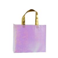 China Printed Custom Logo Non-woven Metallic Shiny Laminated Gift Tote Bag for Daily Life for sale