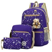 China School Bag Kids Backpack Set Of 3 For Leisure Travel With Water-Resistant Design for sale