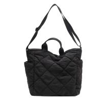 China Lightweight Nylon Custom Logo Women Puffy Bag Quilted Tote Bag Single Shoulder Bag for sale
