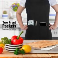 China Uniform Fabric Type Custom Logo Waterproof Chef Kitchen Apron for Cafe Restaurants Cooking for sale