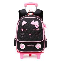 China Customized Logo Fashion Kids Children Cartoon Wheel Trolley School Bag for Preschool for sale