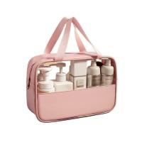 China Travel Clear Cosmetic Bag with Zipper Closure and Your Customized Logo Design for sale
