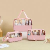 China Travel Clear Cosmetic Bag with Zipper Closure and Your Customized Logo Design for sale